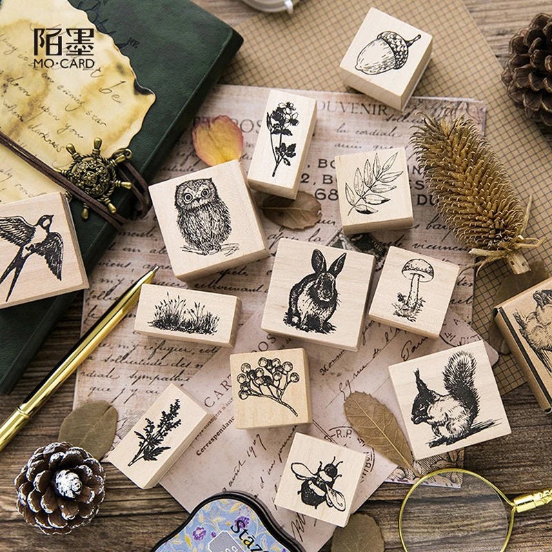 Forest Stamp - Etsy