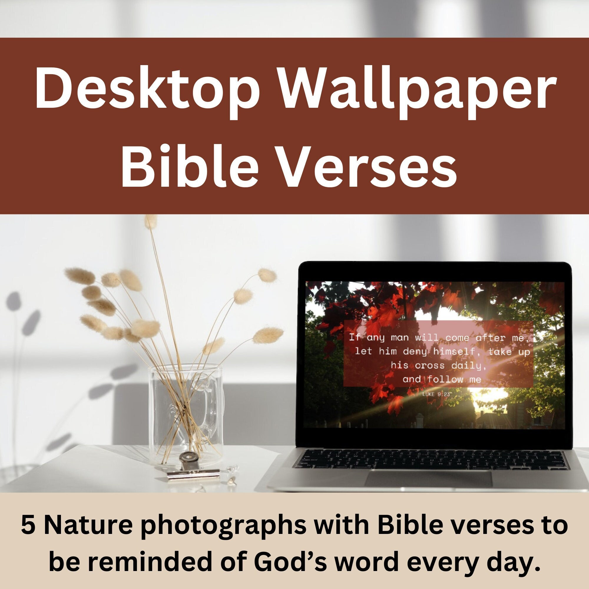 Desktop Wallpaper Nature Photos With Bible Verses - Etsy
