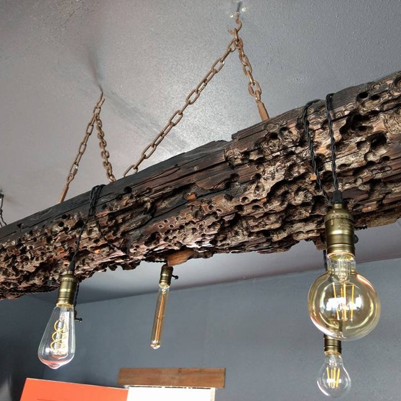Wood Beam Light Fixture - Etsy