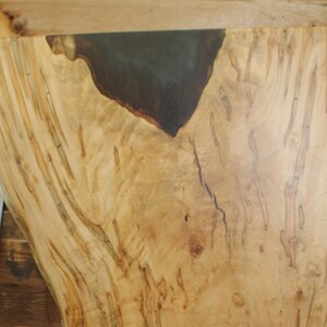 Sugar Maple Live Edge Slab W/ Clear Resin Fill SKU 021422-09 - Etsy