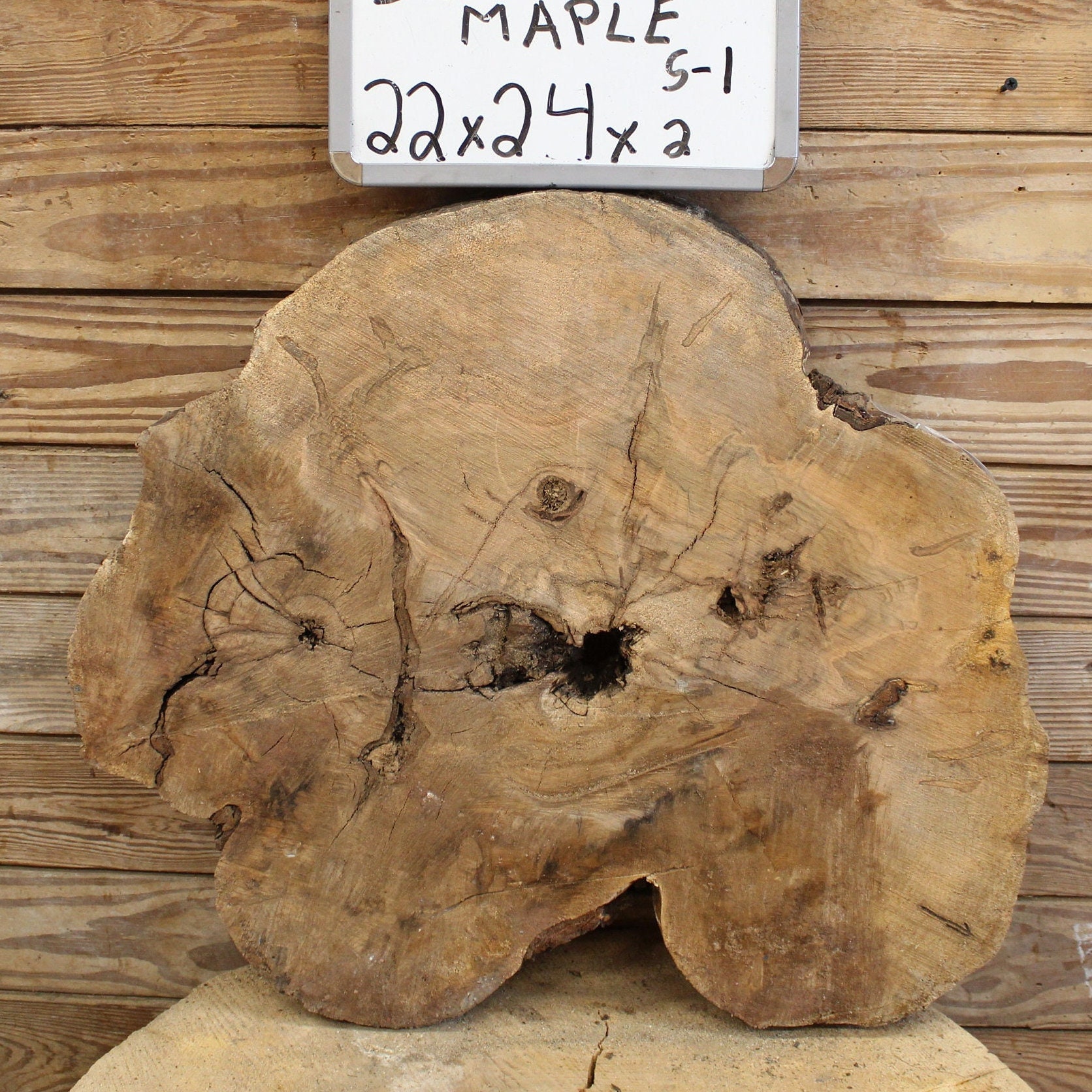 Live Edge, Cross Cut, Unfinished Sugar Maple SKU# 022322-139 - Etsy