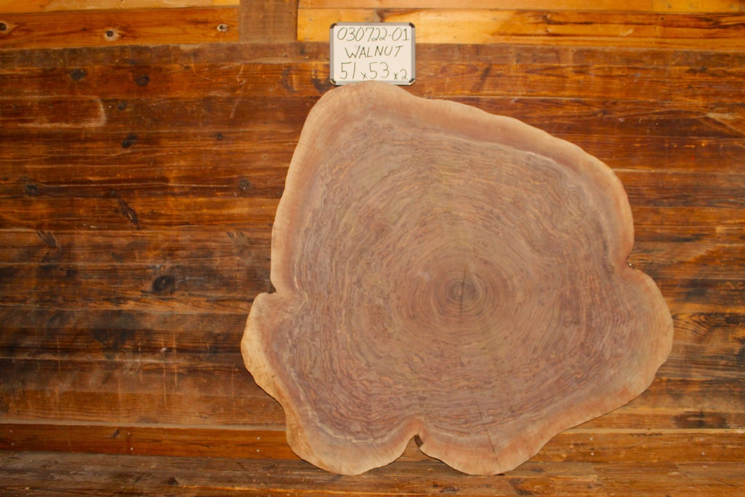 Live Edge, Raw, Walnut Cross Cut SKU# 030722-01 - Etsy