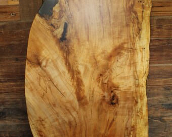 Live Edge Figured Maple Slab Table Top - Etsy