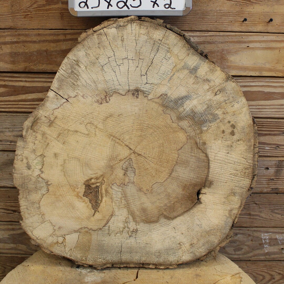 Live Edge Unfinished Cross Cut Spalted Sugar Maple SKU - Etsy