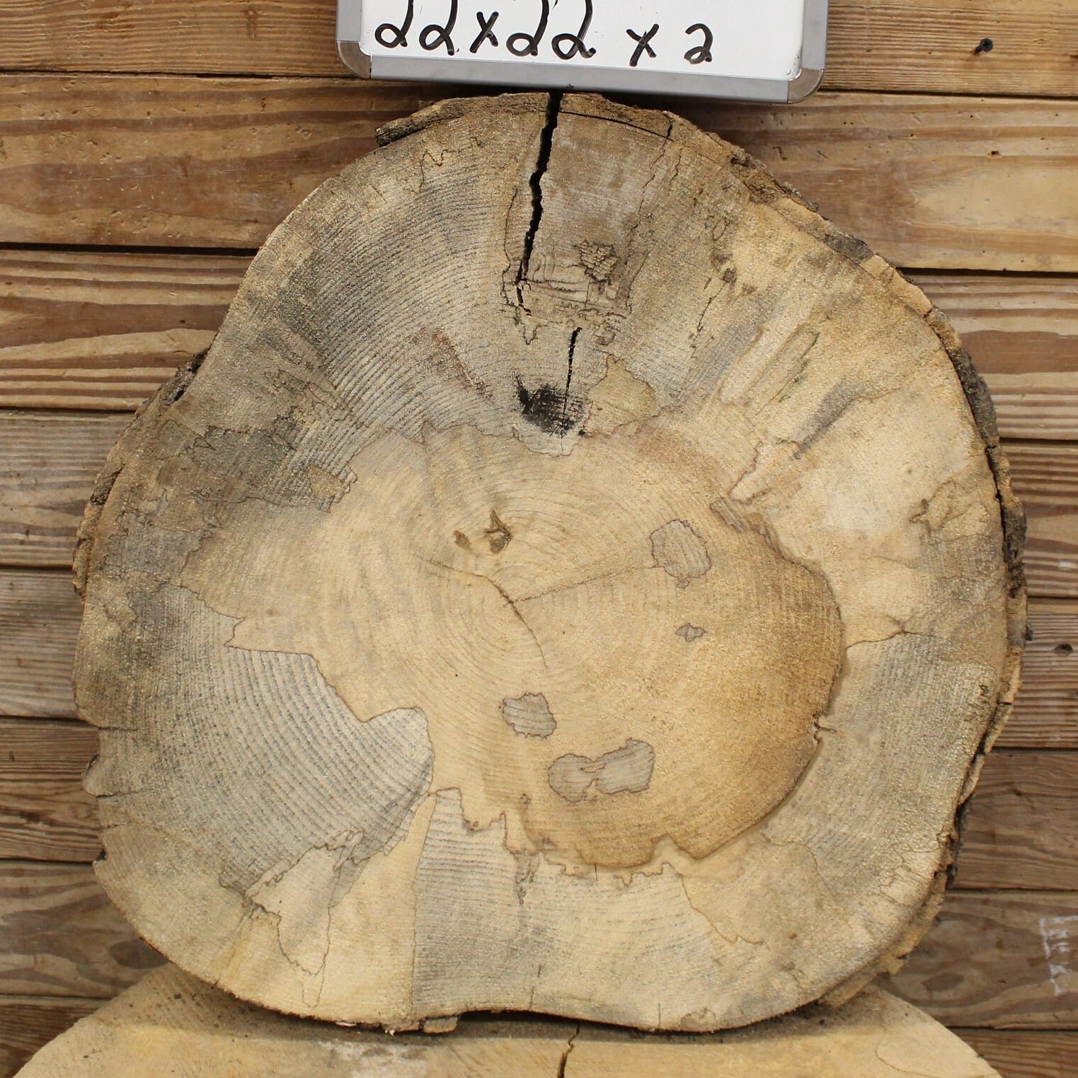 Live Edge, Unfinished, Cross Cut Spalted Sugar Maple SKU# 022322-124 - Etsy