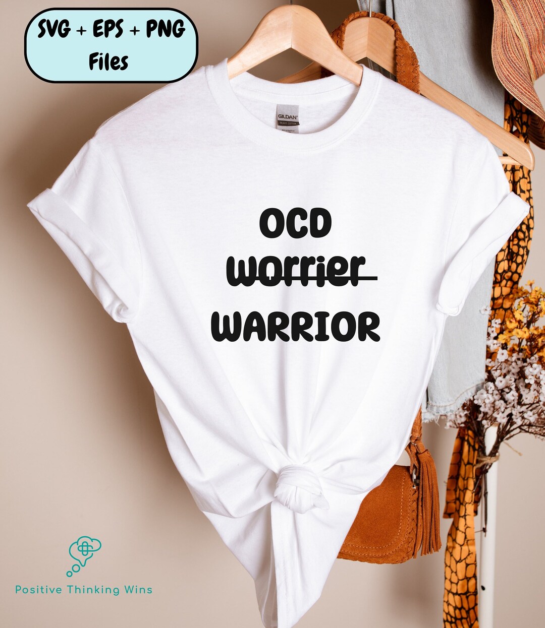 OCD Warrior SVG, PNG, Eps Files, Printable, Digital Design, Anxiety ...