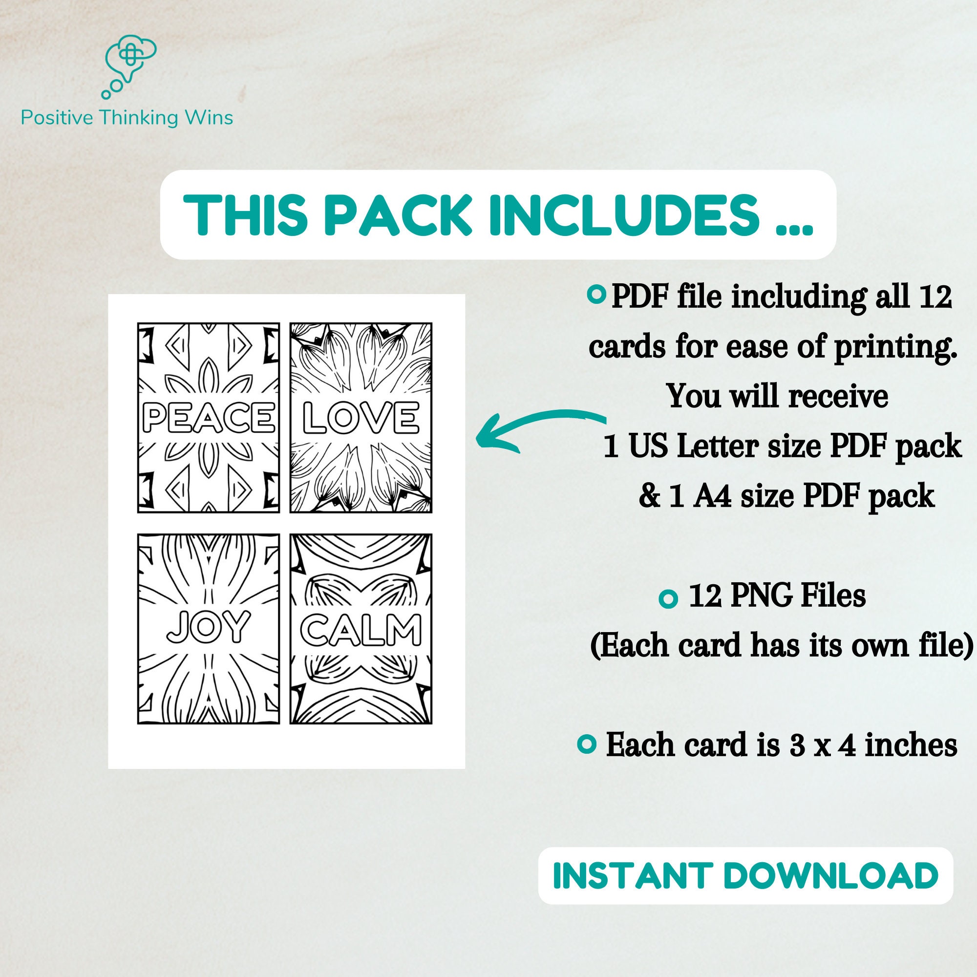 Printable, Mini Coloring, Cards, Pages, Mindful Coloring, Adult, Teen ...