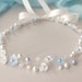 Forget Me Not Hair Piece Flower Girl Headpiece Blue Flowers Hair Piece ...