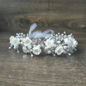 First Communion Headpiece. First Communion Flower Headband - Etsy