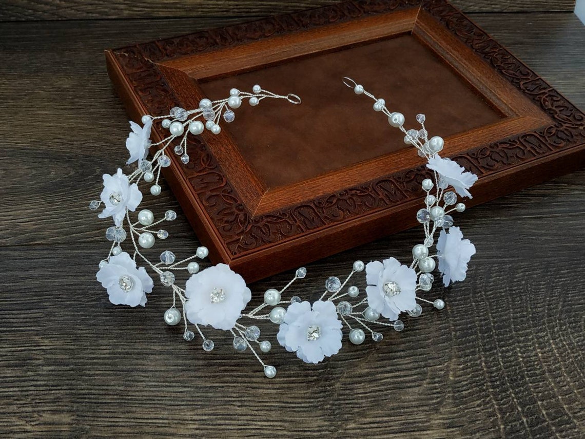 Flower Girl Crown Flower Headband - Etsy