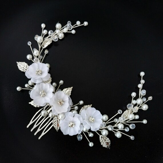 First Communion Headband First Communion Hair Comb | Etsy