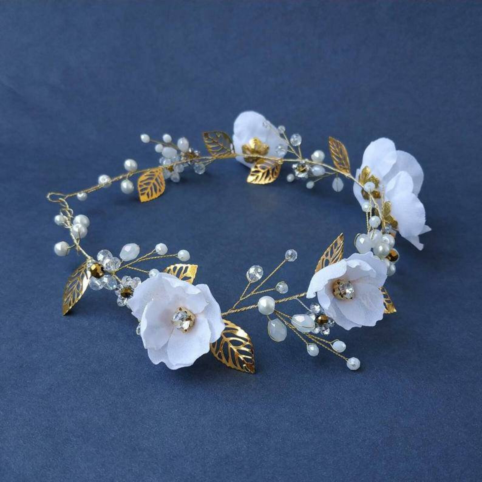Gold Flower Girl Crown - Etsy