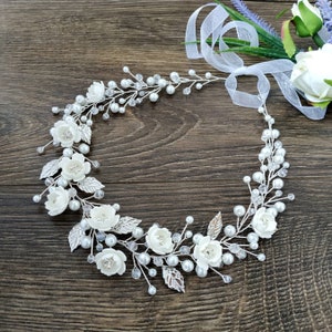 First Communion Headpiece. First Communion Flower Headband - Etsy