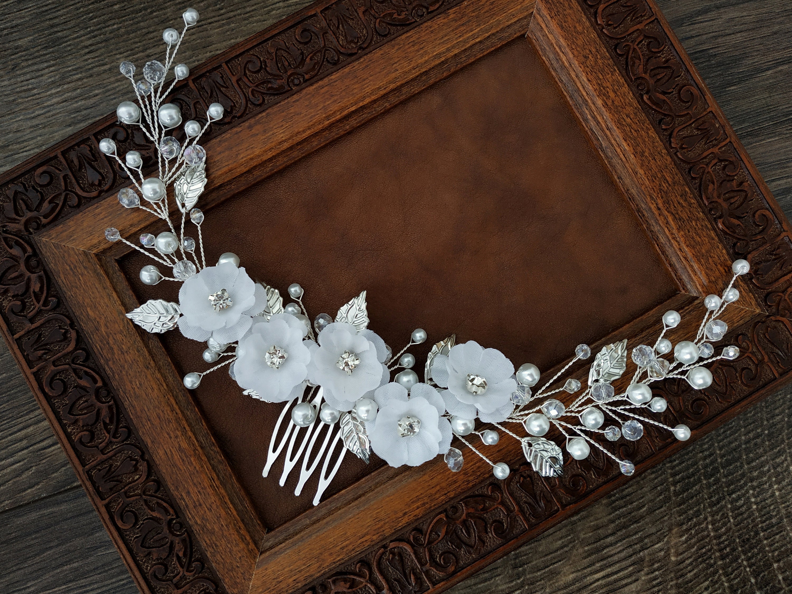 First Communion hair accessories First Communion headpiece | Etsy