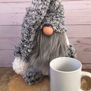 Super Soft Fluffy Gray Large Gnome - Etsy