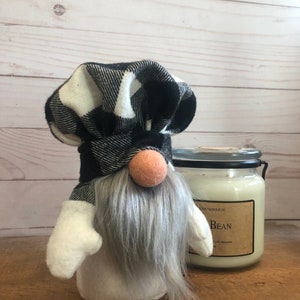 Black and White Buffalo Plaid Chef Gnome With Mittens - Etsy