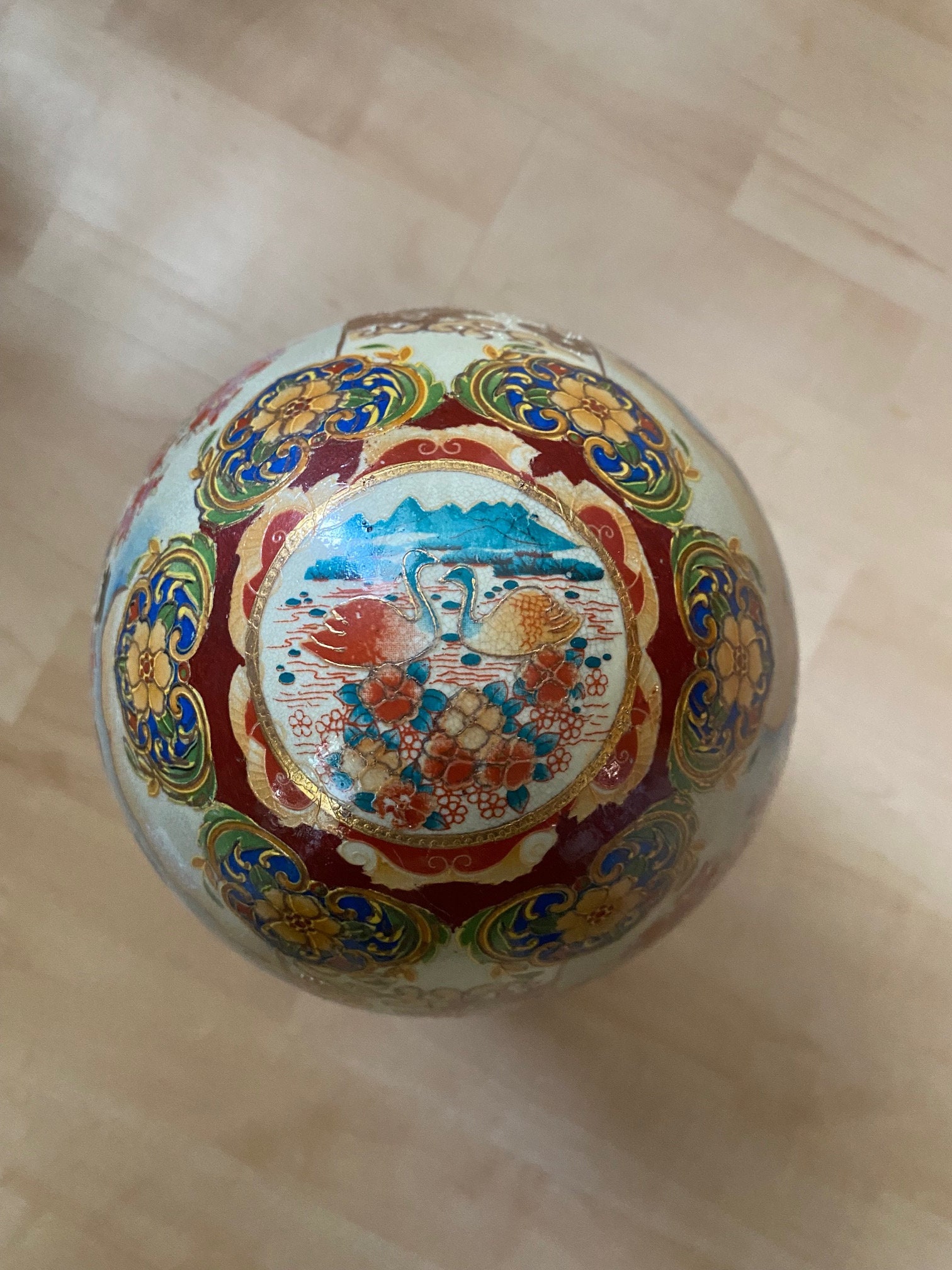 Detailed Porcelain Egg. Ornate Egg Decor, Unique Egg Decor, Golden Egg ...