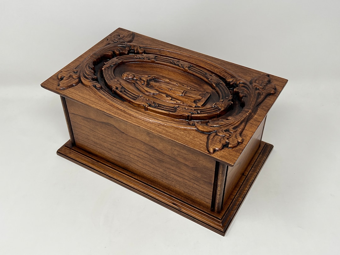 Virgin Mary Urn for Human Ashes / Catholic Memorial Funeral Urn ...