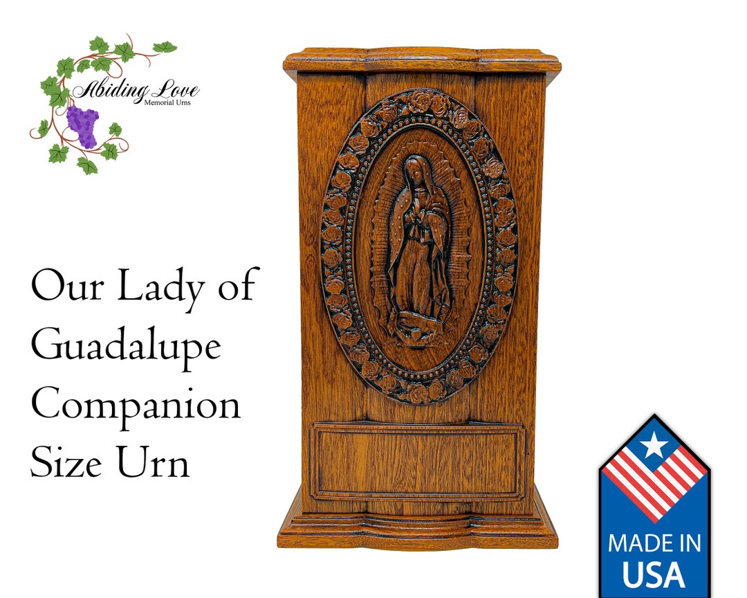 Catholic Companion Urn for Human Ashes Lovely Our Lady of Guadalupe ...