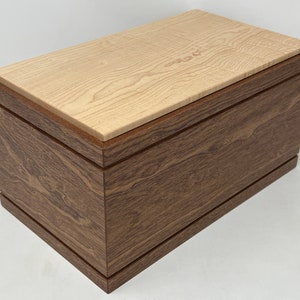 Contemporary Urn for Human Ashes / Simple Modern Wooden Memorial ...