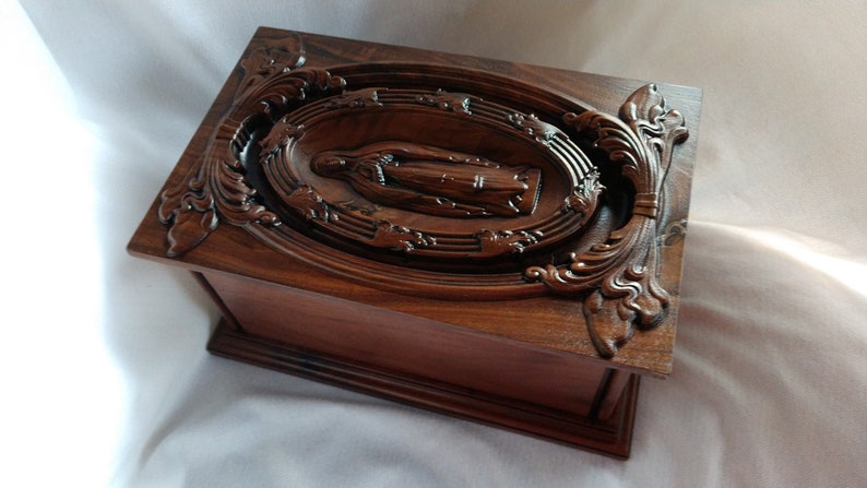 Catholic Memorial Funeral Urn / Virgin Mary Urn for Human Ashes ...