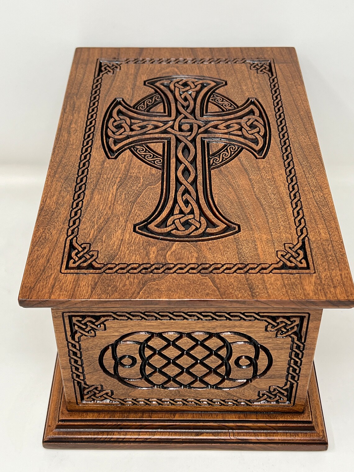 Celtic Cross Urn for Human Ashes / Christian Memorial Urn / - Etsy