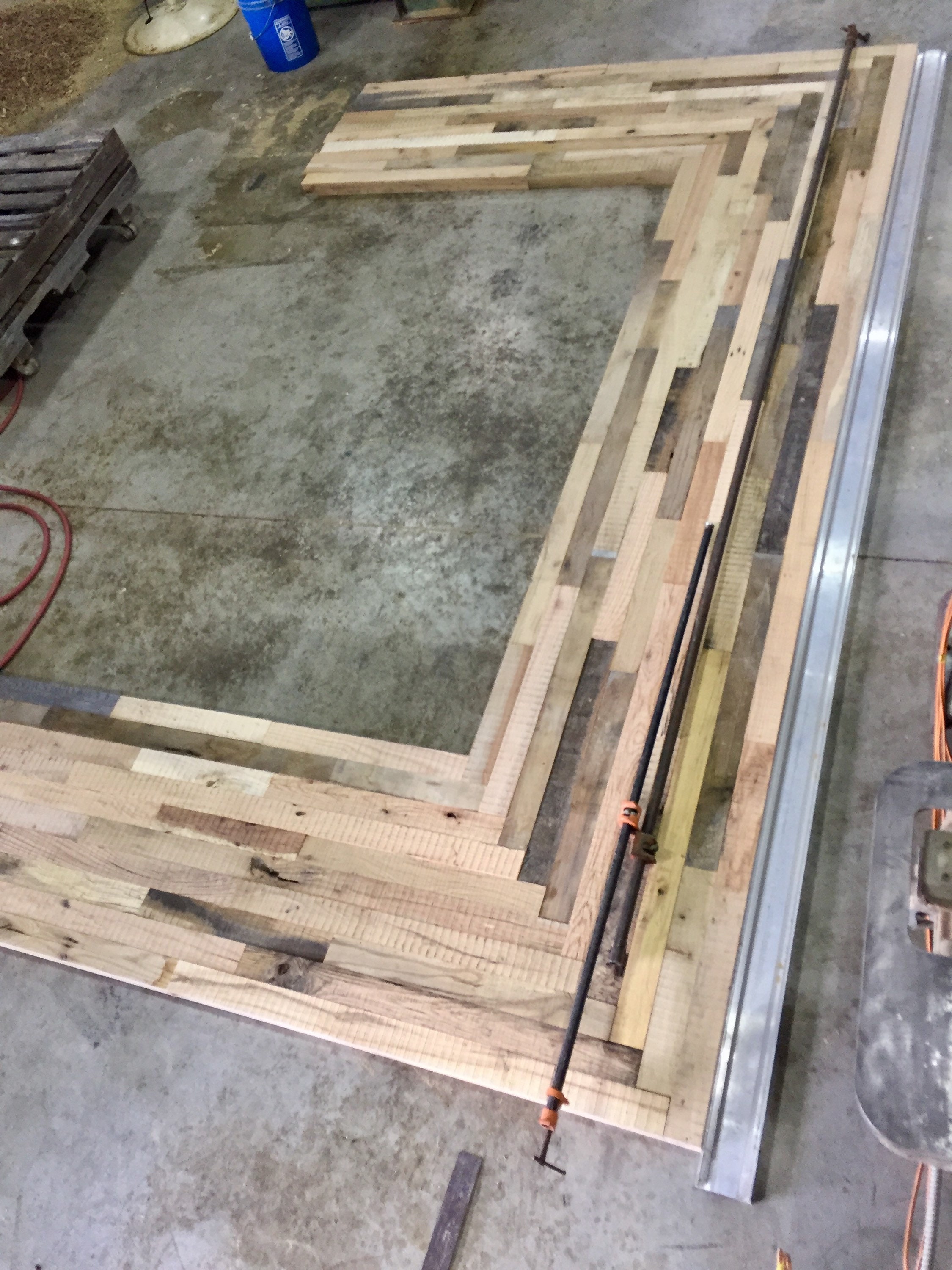 Sample - Reclaimed Mixed Hardwood Countertops From Industrial Pallet ...