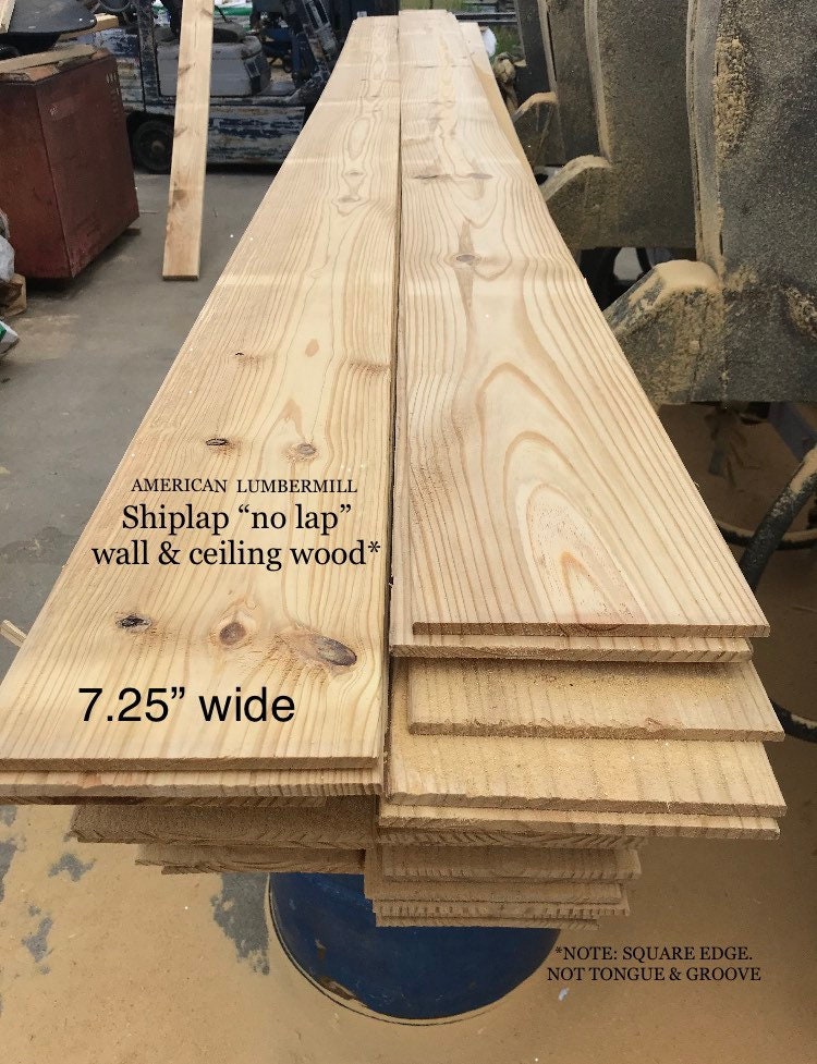 Shiplap Sample - Thin Ceiling, Wall Planks Boards Accent Wood Pine - Etsy