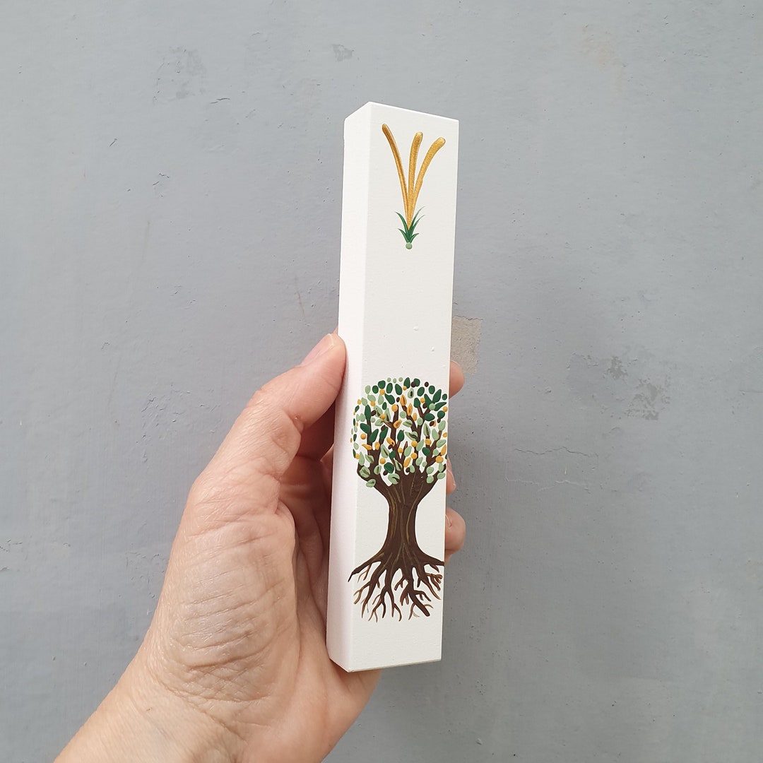 Tree of Life Mezuzah, Modern Mezuzah, Mezuzah Case, Handmade Mezuzah ...