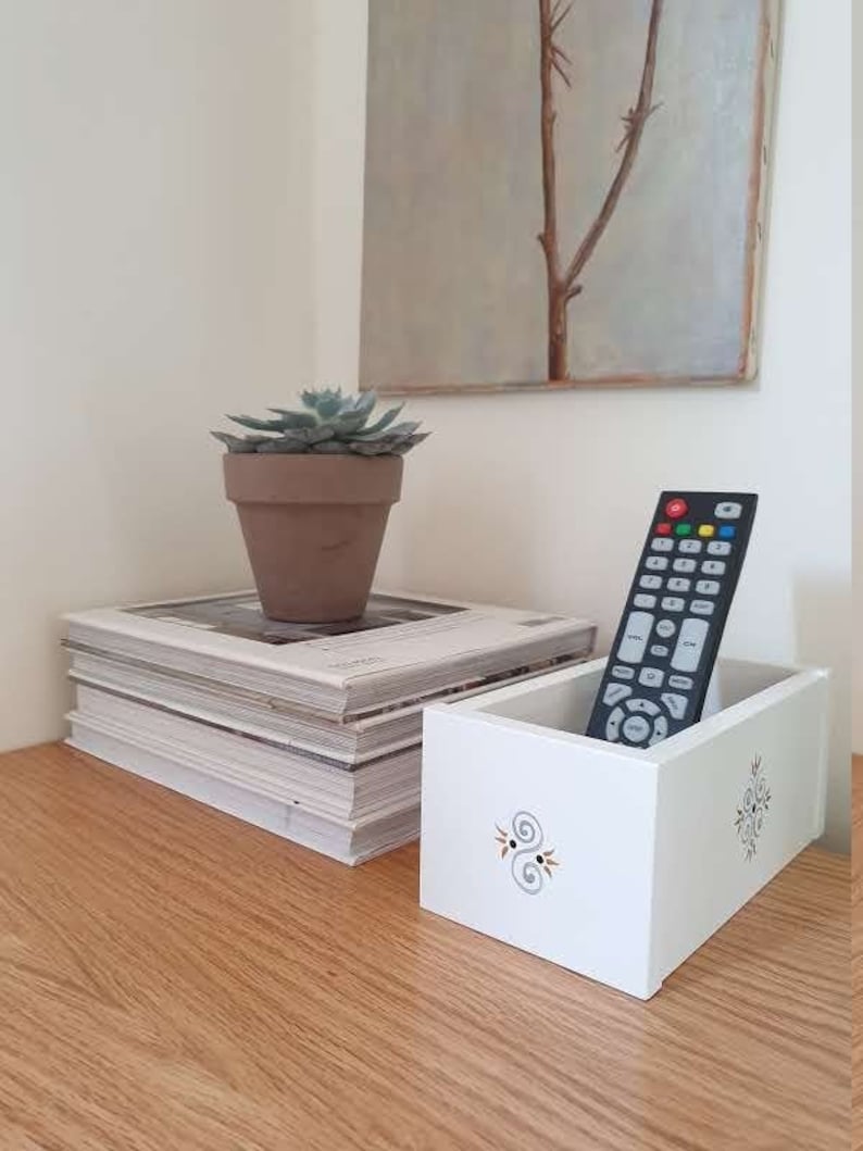 Remote Control Holder, Remote Organizer, Desk Organizer, Gift for Mom ...