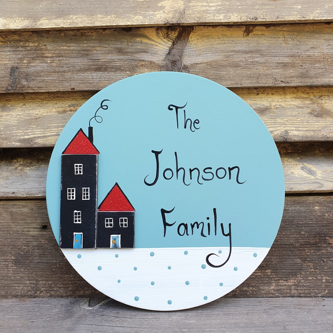 Home Door Sign, Door Sign, Family Home Sign, Kids Room Sign ...