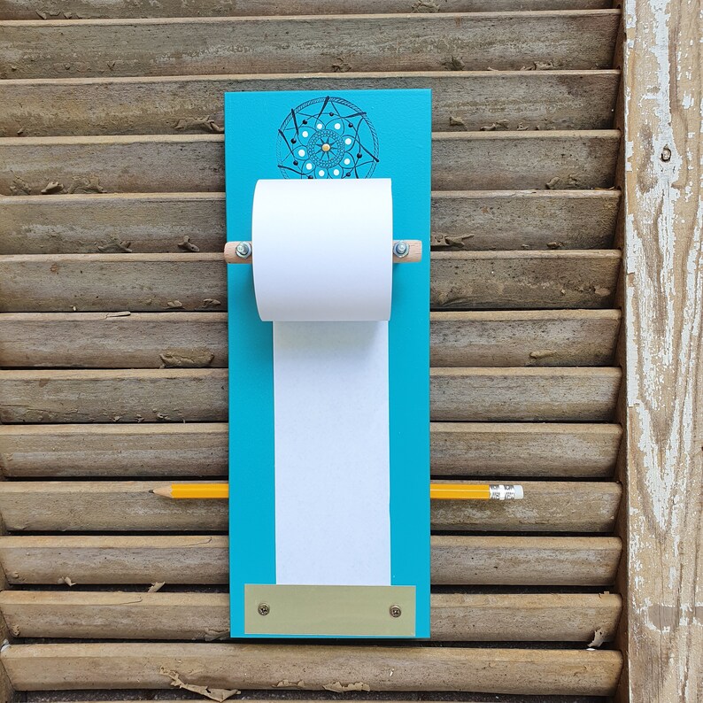 Notepad, Mandala Decor, Blue Kitchen Decor, Fridge Magnet, Memo Board ...
