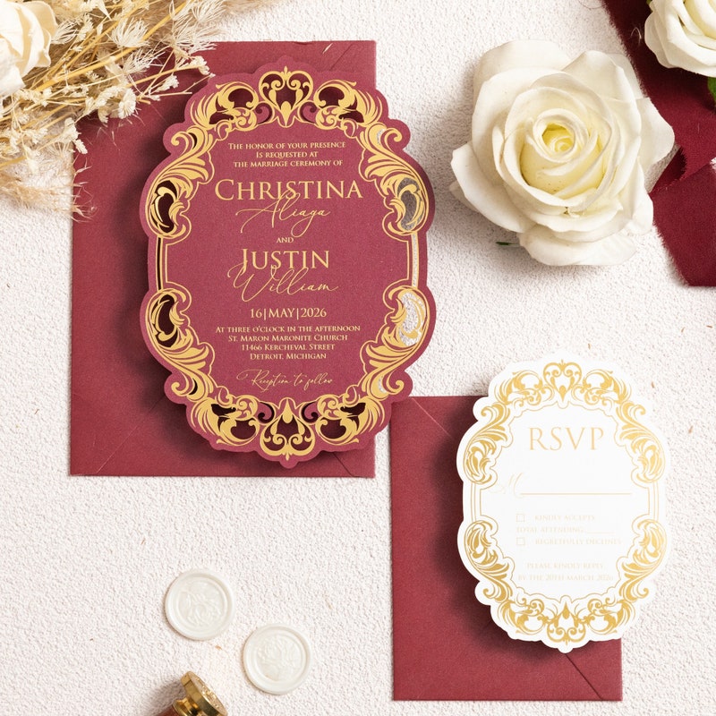 Baroque Invitation - Etsy