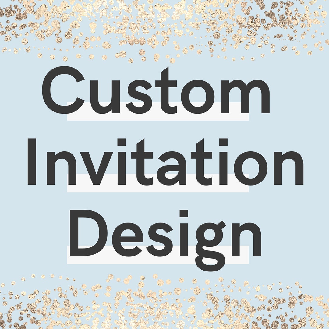 Custom Digital Invitation Design - Etsy