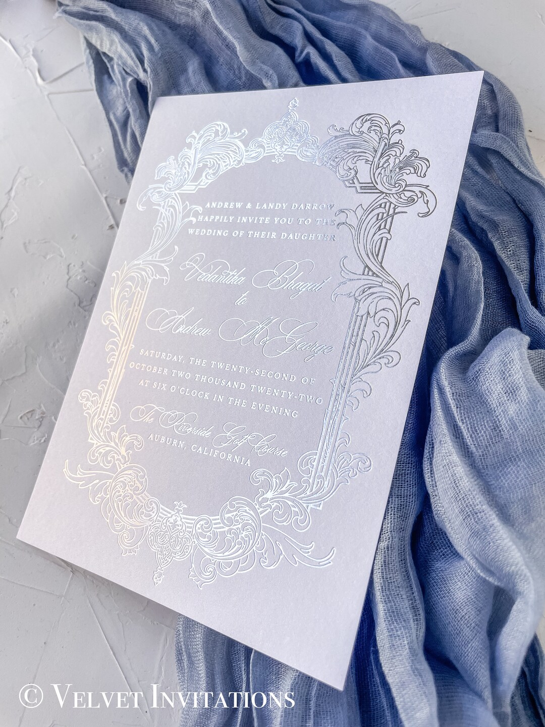 Royal Baroque Wedding Invitation Suite, Luxurious Vintage Inspired ...