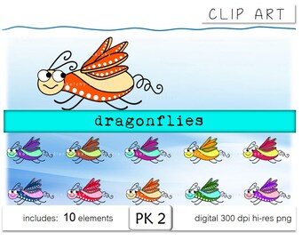 Dragonfly clipart | Etsy