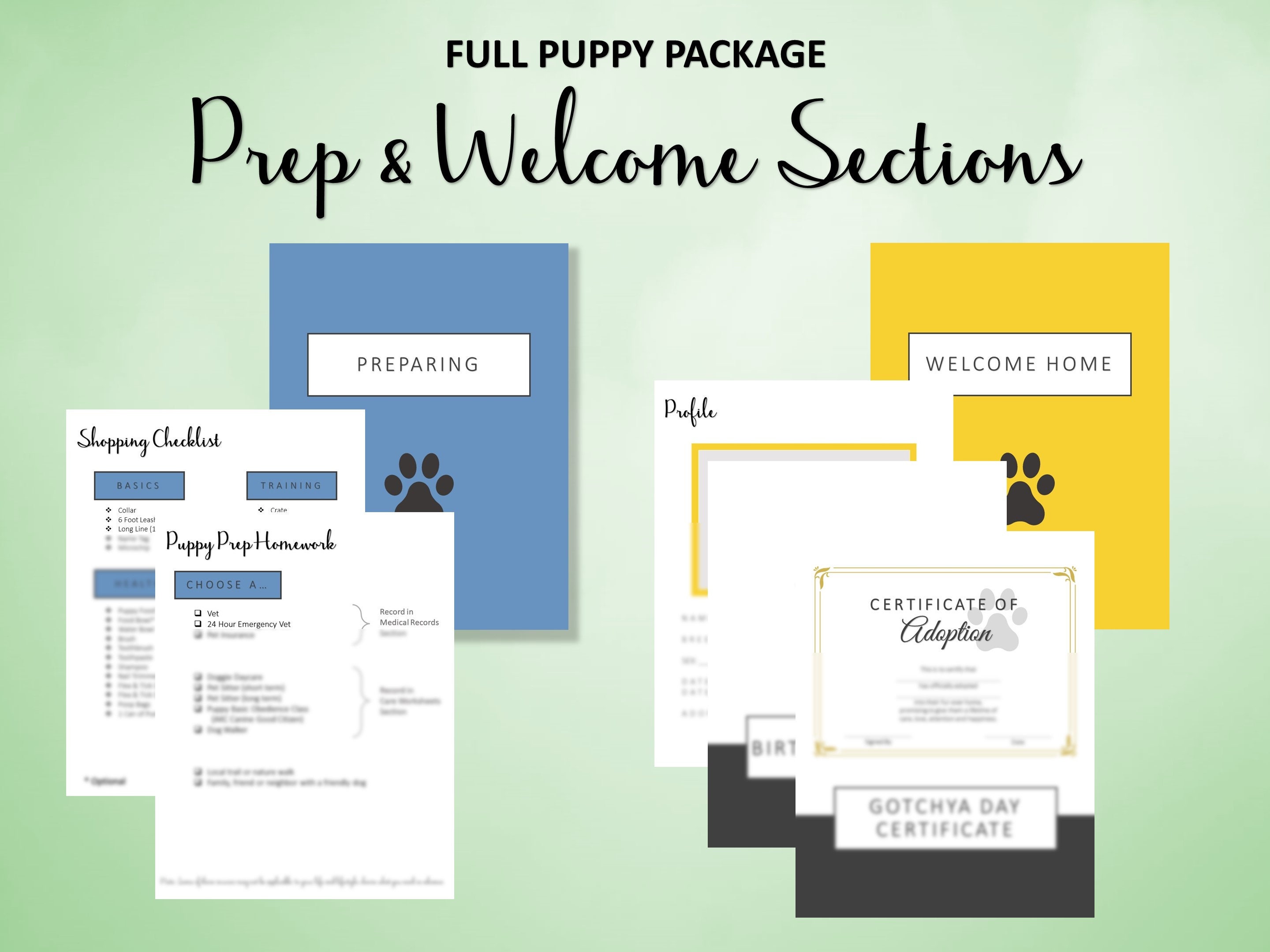 Editable Dog Ownership Workbook | Printable Comprehensive Puppy Package ...
