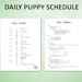 Editable Puppy Schedule & Guidelines | Daily New Dog Routine - Etsy