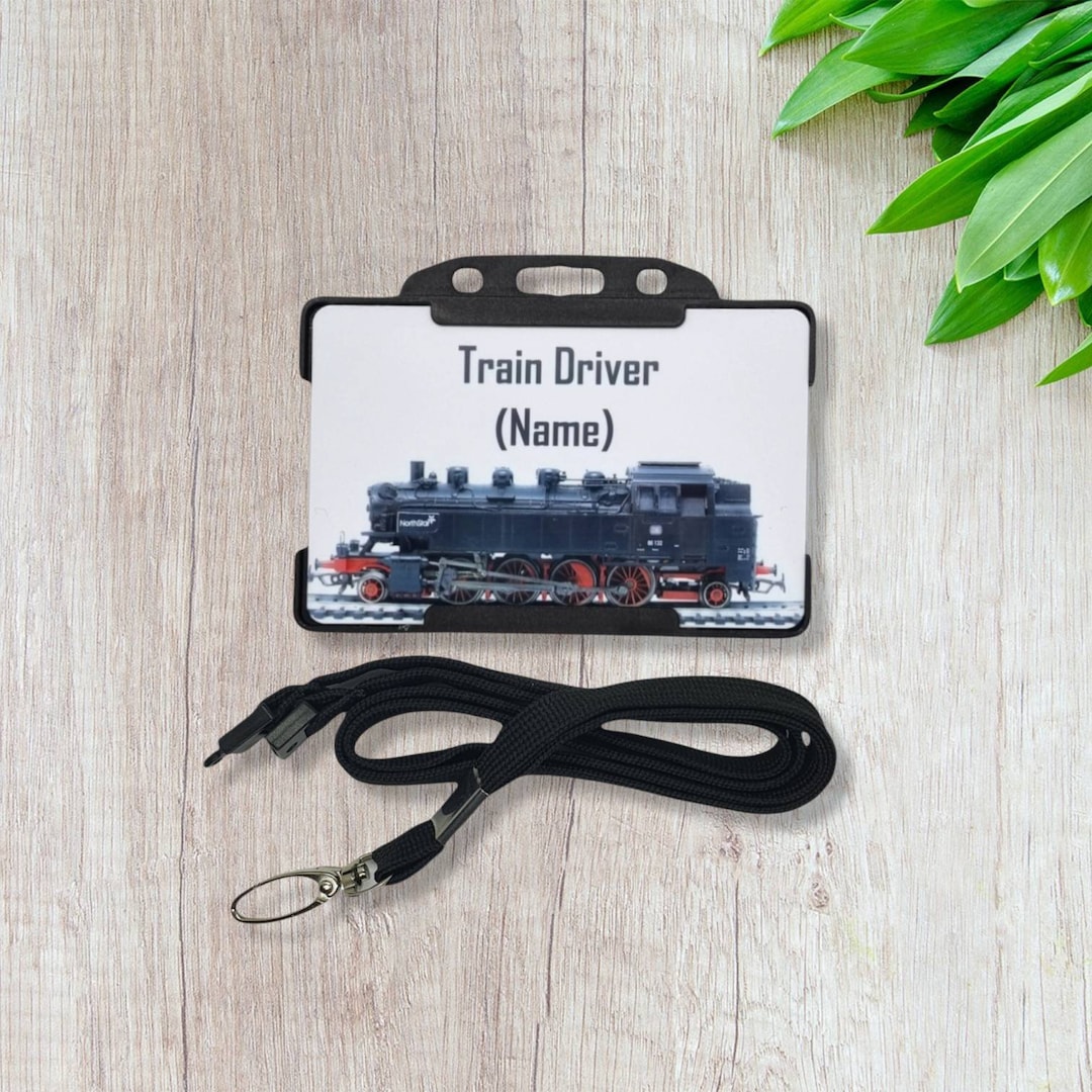 Train Driver ID Card Trains Pretend Play Children's - Etsy