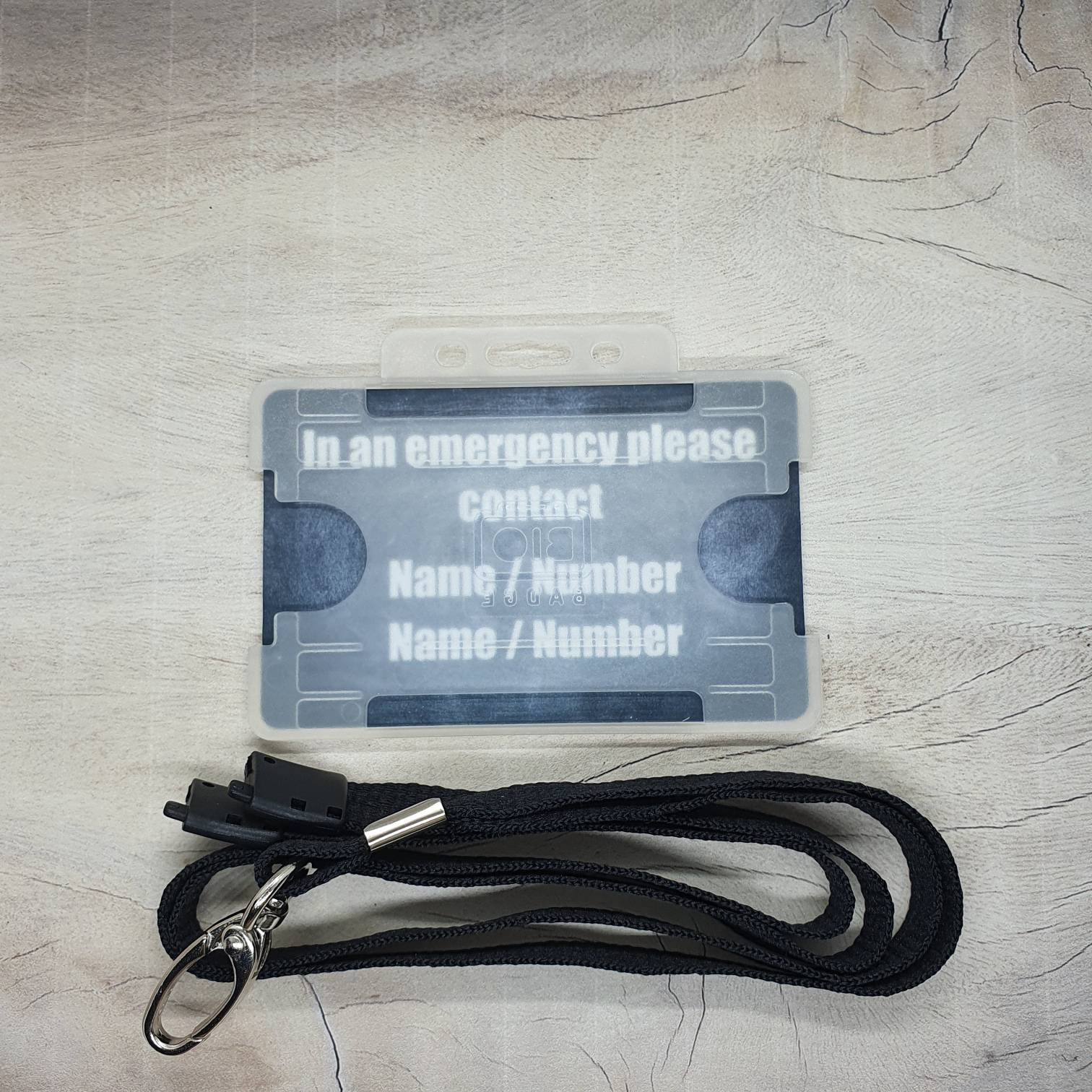 I Am Deaf PVC plastic ID Card Badge Disability | Etsy