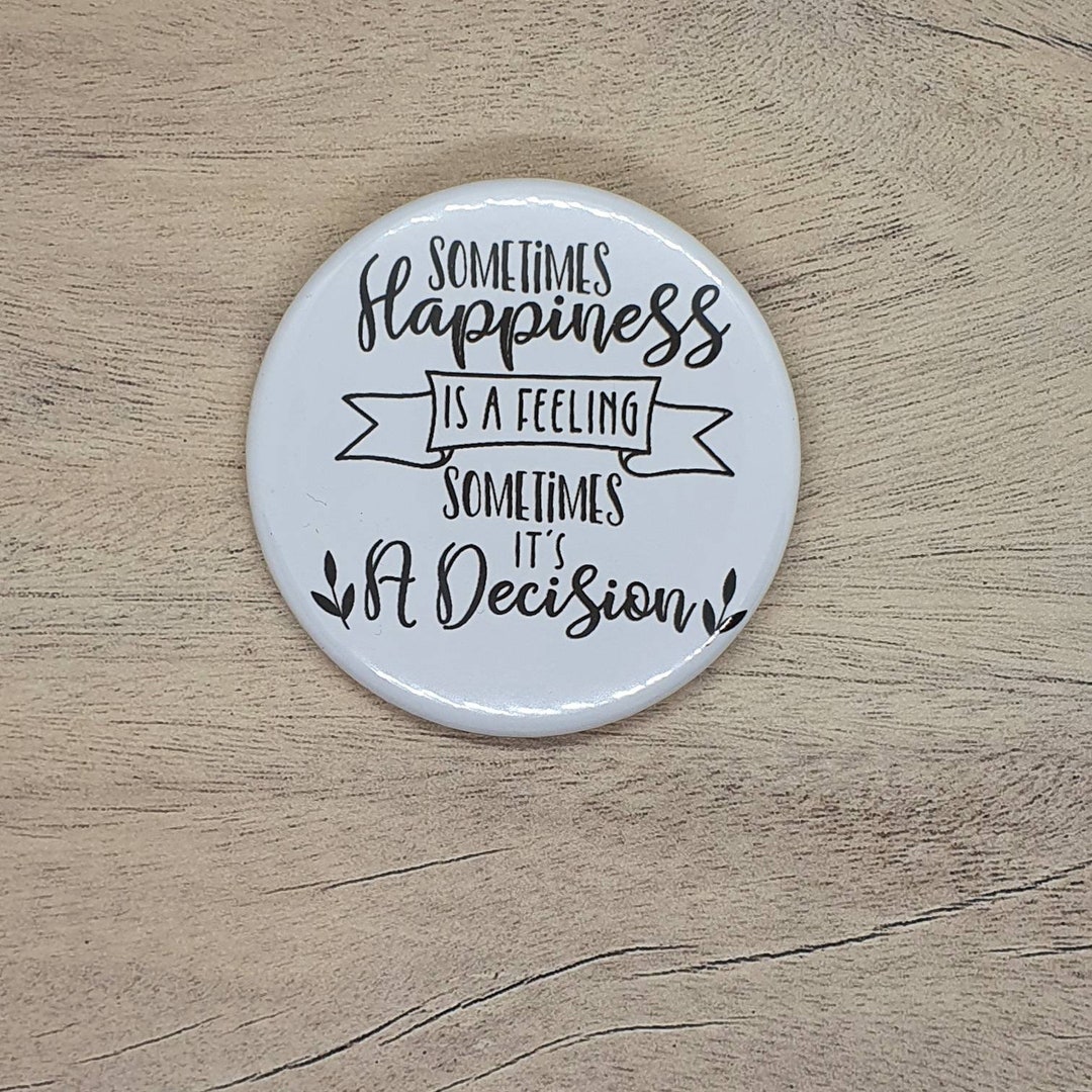 Positivity 59mm Button Pin Badge Motivational Quote Self - Etsy
