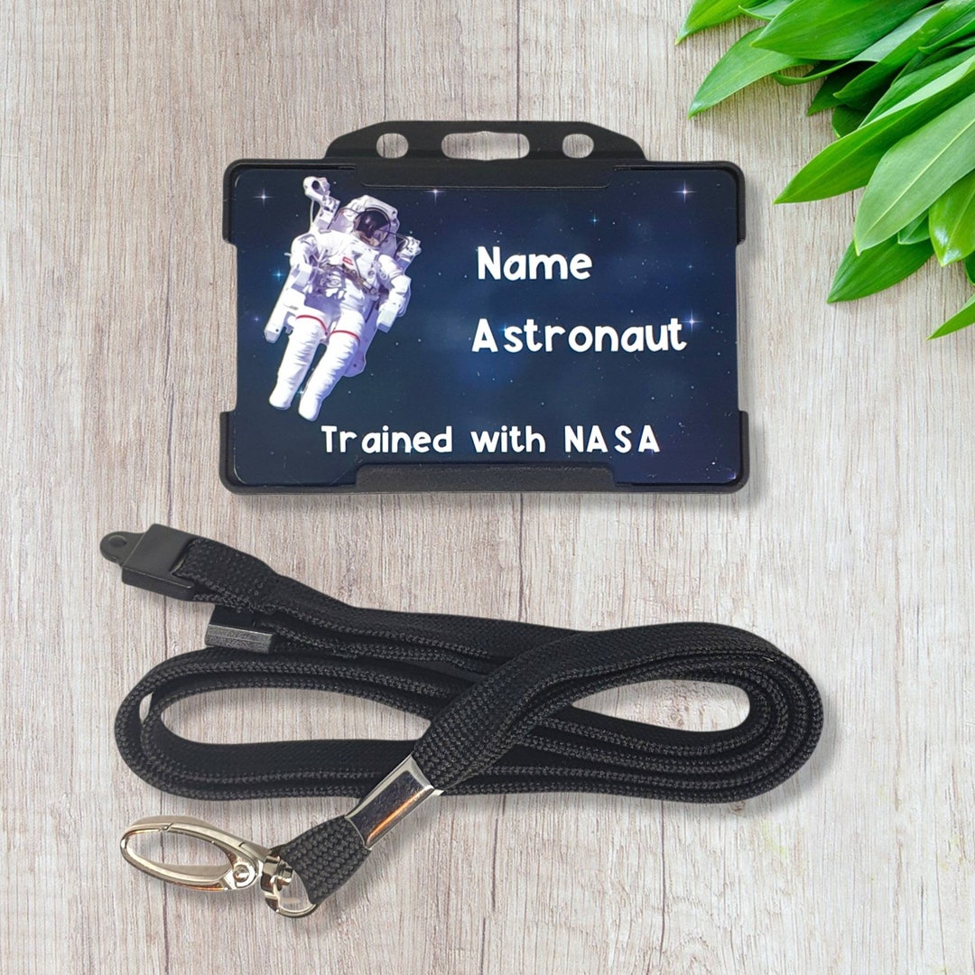 Astronaut Novelty ID Card Space Children's Pretend - Etsy