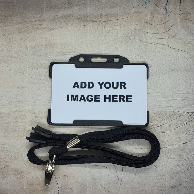 Personalised ID Card Logo Work ID Identification Badge - Etsy UK