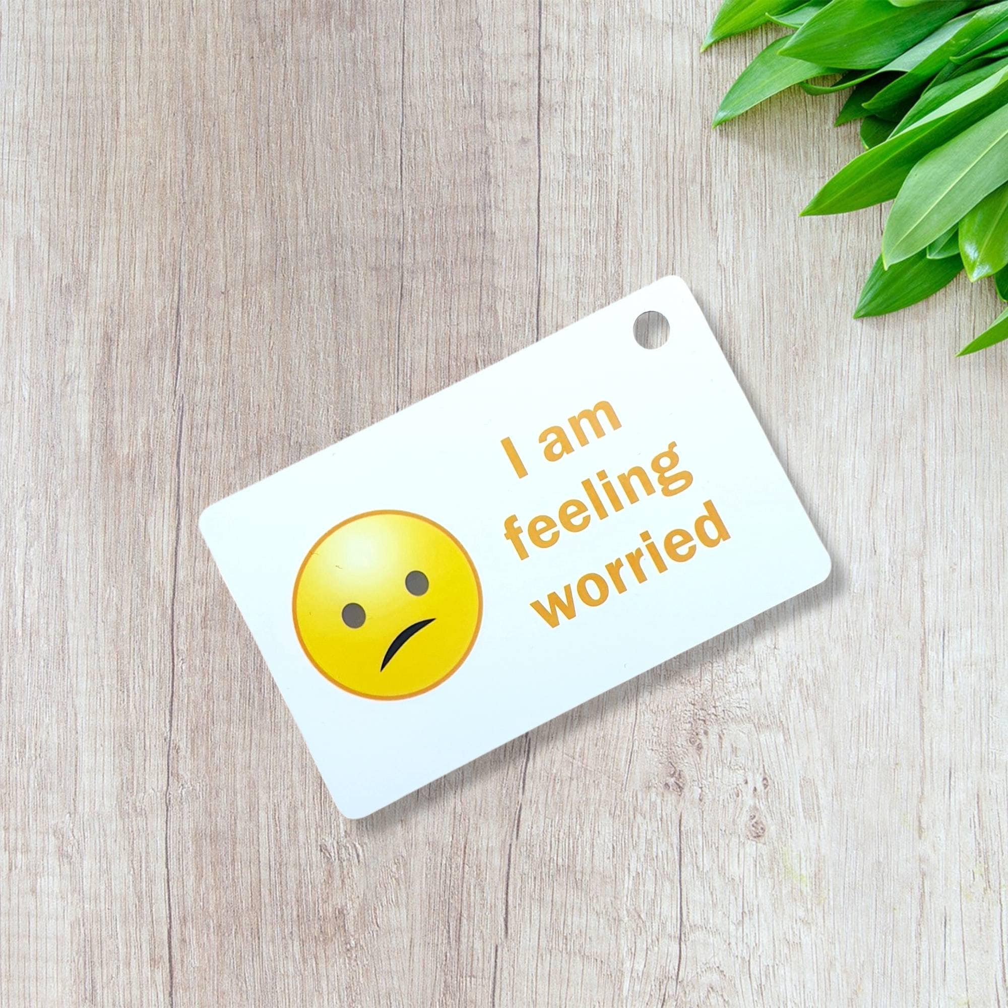 Feelings and Emotions Flash Cards Keyring Visual and - Etsy