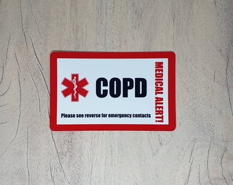 Copd Emergency Card | Etsy