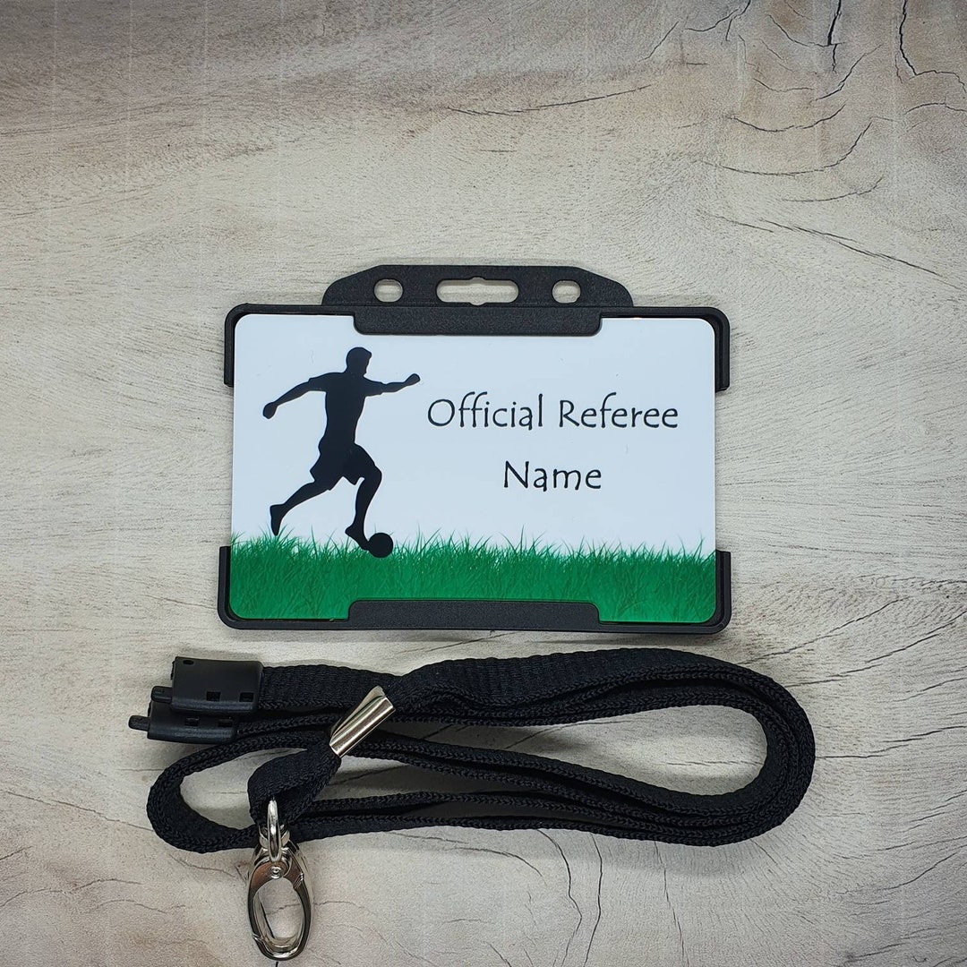 Referee ID Card Footballer Football Manager Footie - Etsy