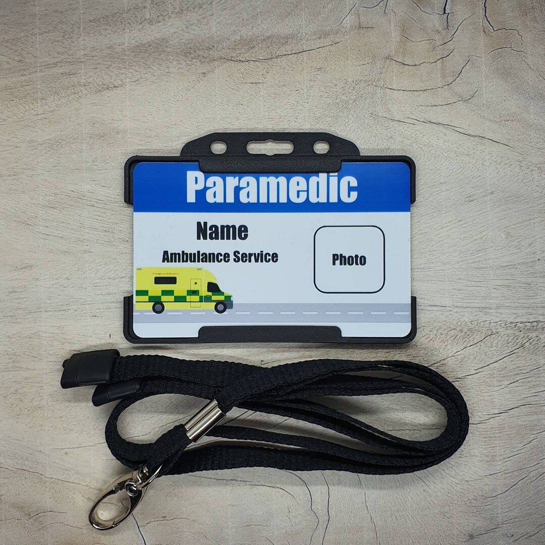 Paramedic ID Card Personalised Children's Roleplay - Etsy