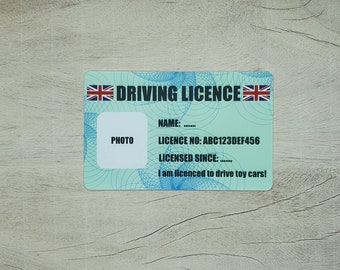 Kids Driving Licence - Etsy