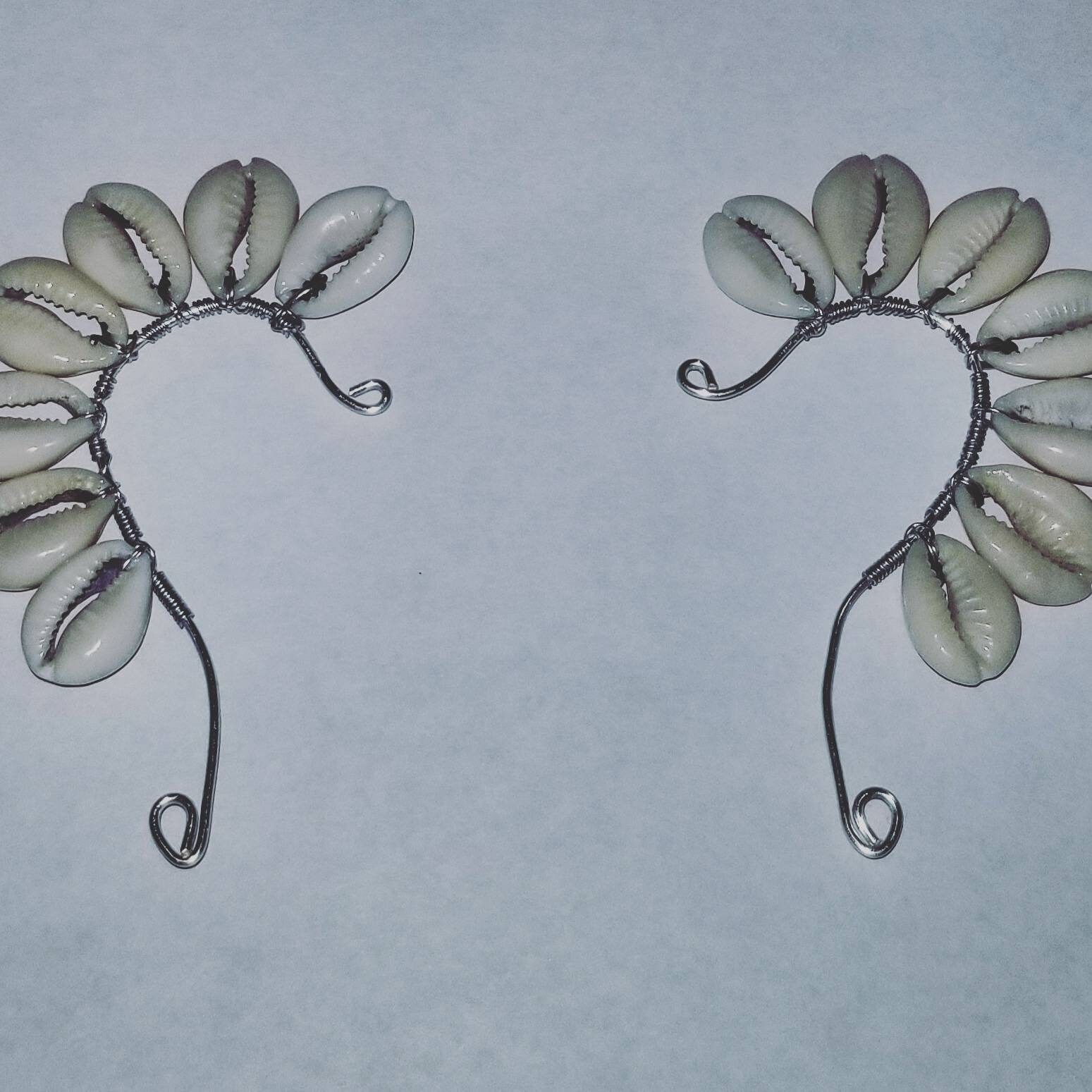 Cowrie Shell Earring, Cowrie Shell Ear Cuff, Beach Jewelry- Shell ...