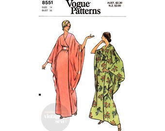 Vogue Caftan Pattern | Etsy